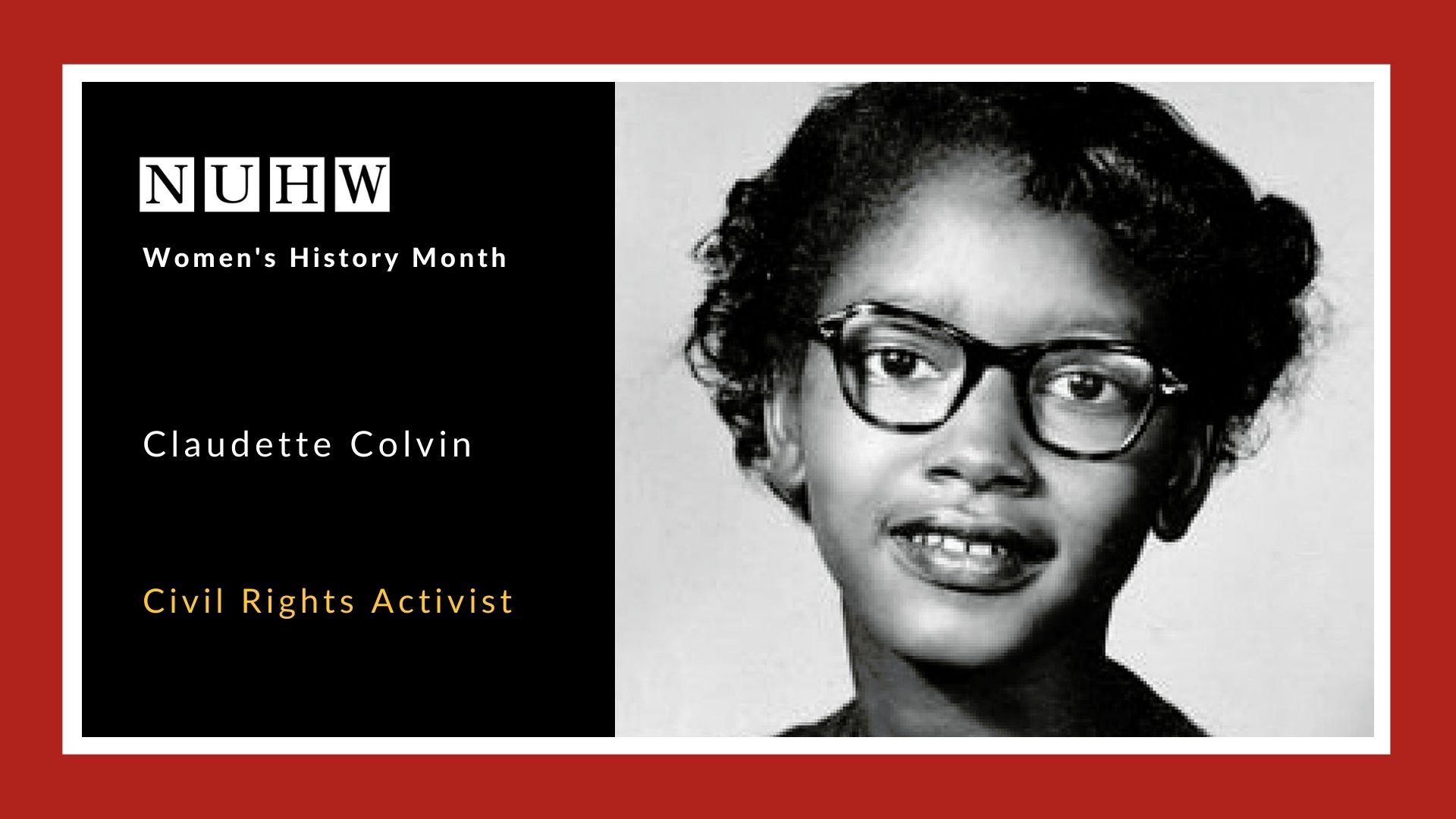 Claudette Colvin - National Union of Healthcare Workers