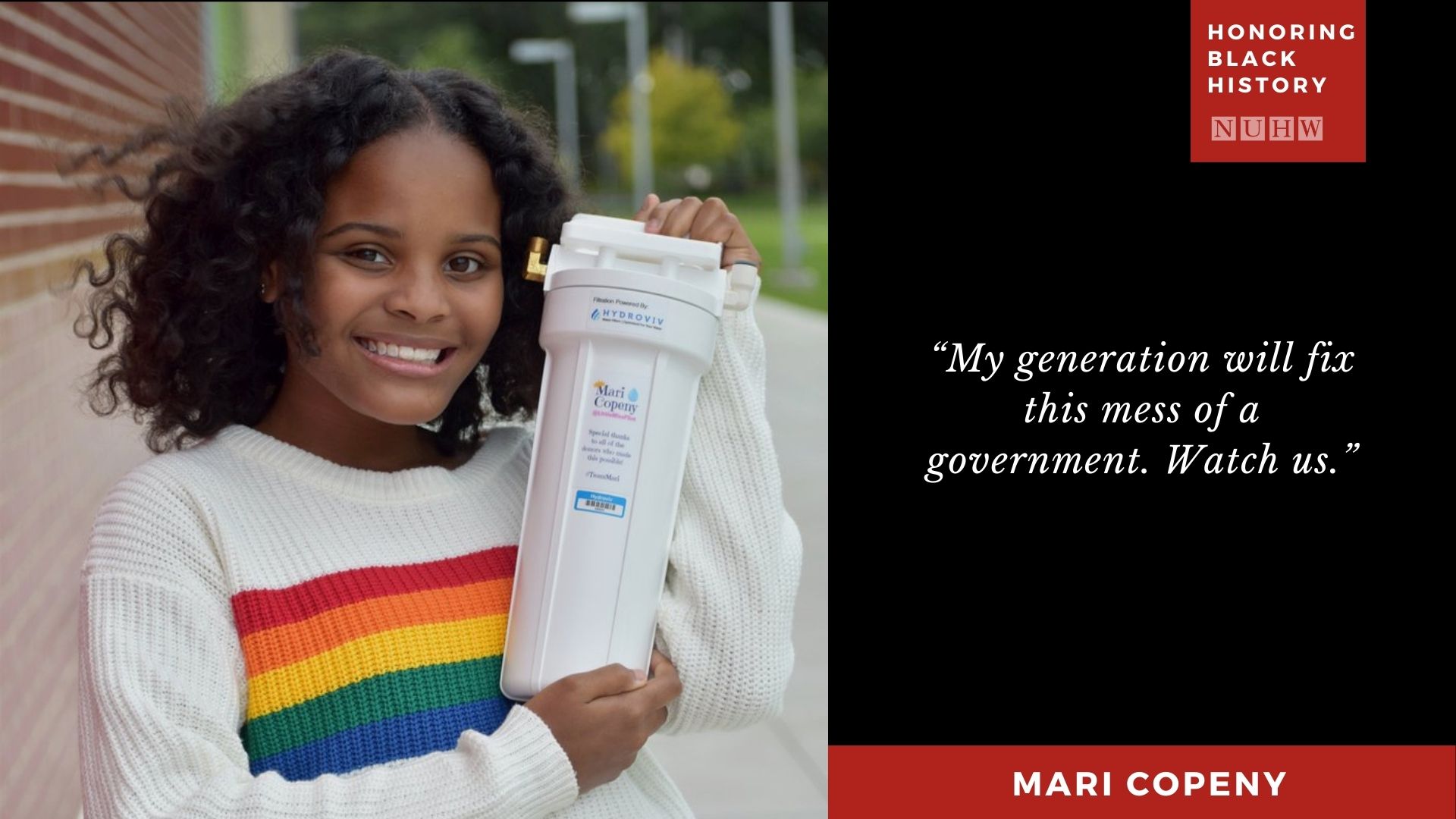 Mari Copeny aka “Little Miss Flint” - National Union of Healthcare Workers