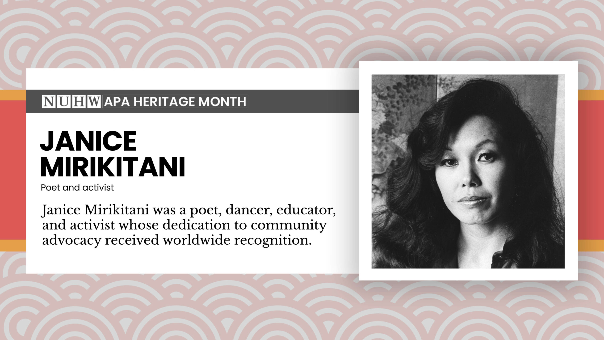 Janice Mirikitani - National Union of Healthcare Workers