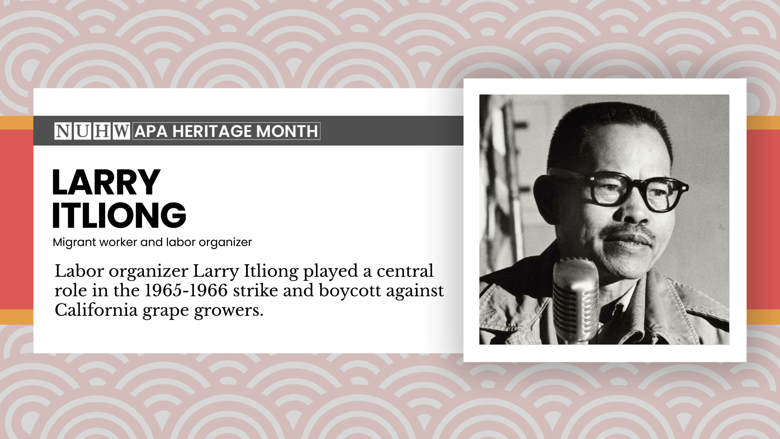 Larry Itliong - National Union of Healthcare Workers