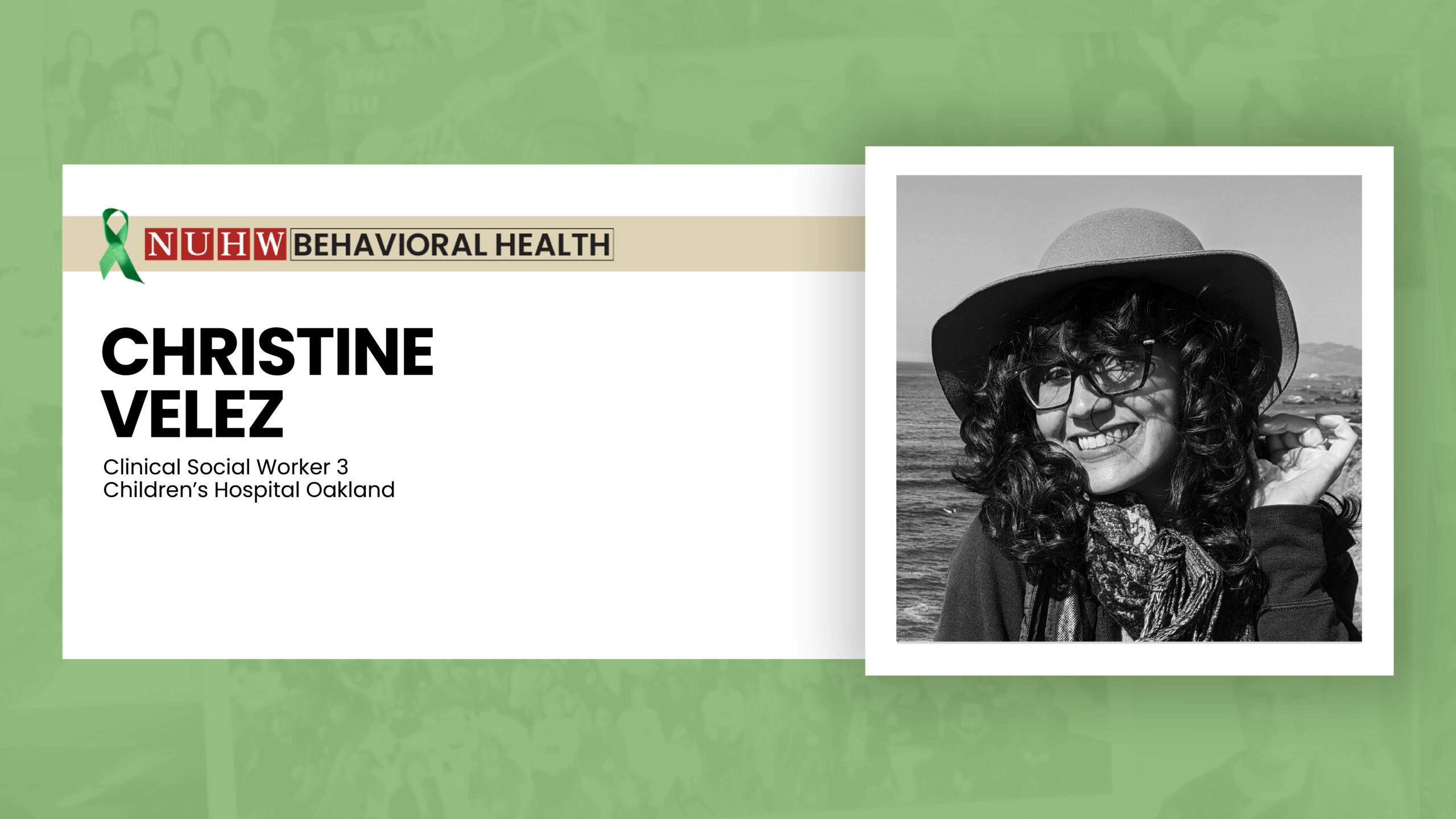 Christine Velez - National Union of Healthcare Workers