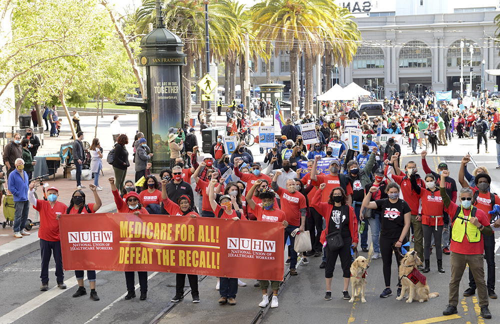 NUHW members celebrate May Day - National Union of Healthcare Workers