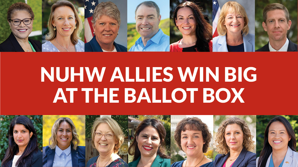 NUHW allies win big at the ballot box - National Union of Healthcare ...