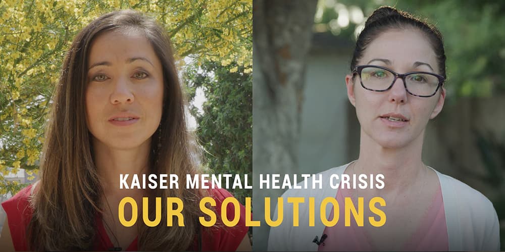 Video: Our solutions to Kaiser’s mental health crisis - National Union ...