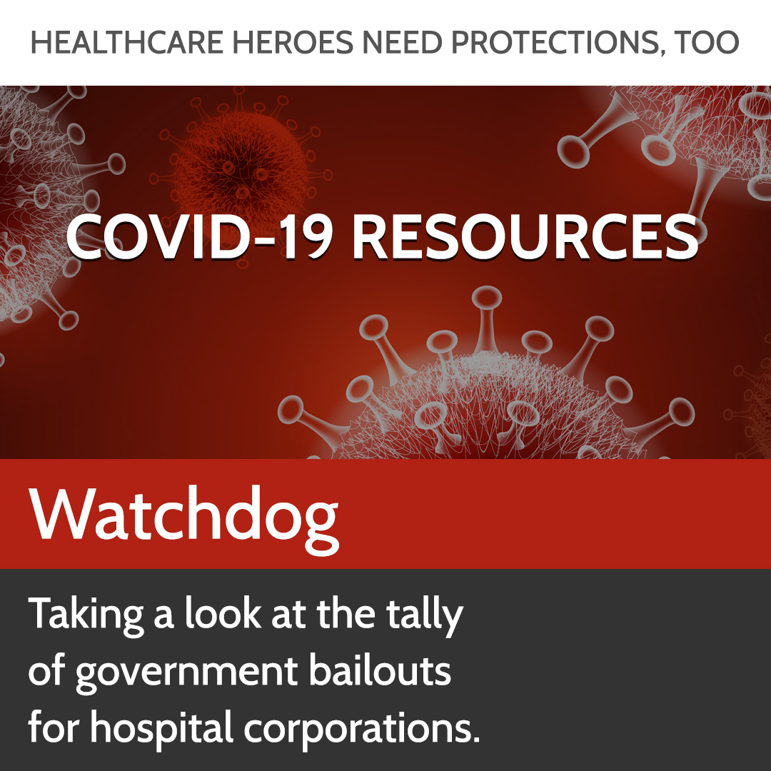 Hospital Corporation Government Bailout Tally - Watchdog - National ...